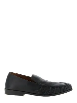Marsèll Mocassino Leather Loafers - Black