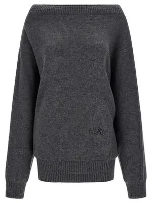 MAISON MARGIELA Numeric Signature Knit Dress - Gray