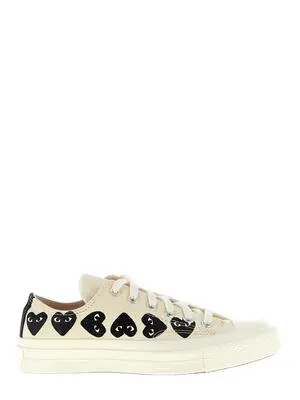 Play Comme Des Garcon X Converse Sneakers - White/black