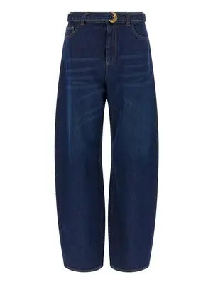 Twin-set High Waist Jeans - Blue
