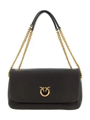 Pinko PINKO Love Birds Shoulder Bag Brown