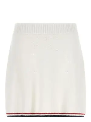 Brunello Cucinelli Piquet-effect Skirt Active Line - White