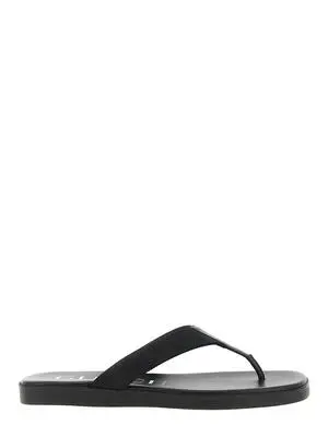 Gucci Jacquard Thong Sandals - Black