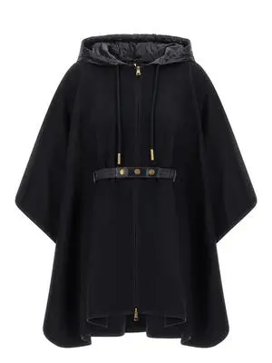 Moncler MONCLER Two-Material Cape Blue