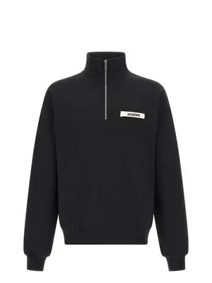 Jacquemus JACQUEMUS Le Camionneur Gros Grain Sweatshirt Black