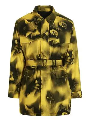 Prada Re-nylon Printed Parka - Yellow