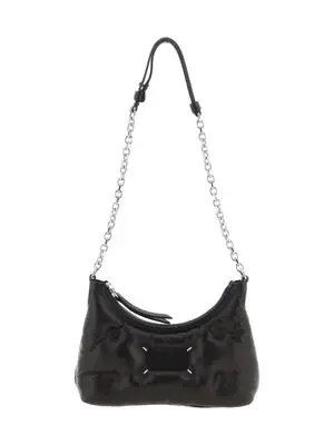 MAISON MARGIELA MAISON MARGIELA Glam Slam Hobo Micro Shoulder Bag Black