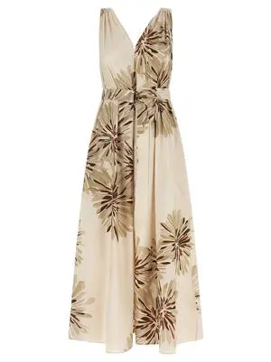 BRUNELLO CUCINELLI BRUNELLO CUCINELLI Bloom Print Midi Dress