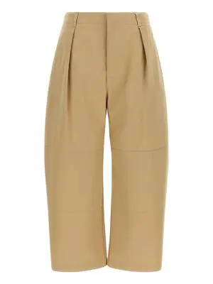 LOEWE LOEWE Balloon-Inspired Cotton Cropped Trousers