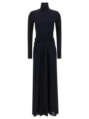 Fabiana Filippi Long Draped Dress - Blue