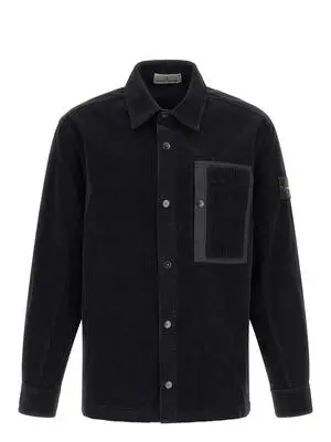 Stone Island 1200016' Overshirt - Black