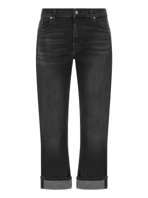 7 For All Mankind Relaxed Skinny Jeans - Black
