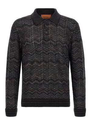 MISSONI Knitted Polo Shirt
