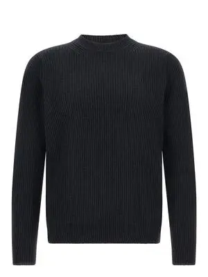 ZANONE Ribbed Virgin Wool Sweater - Blue