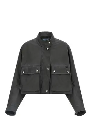 PRADA PRADA Technical Fabric Cropped Jacket