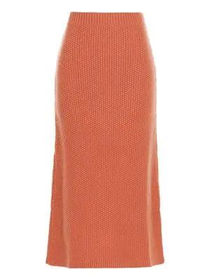 Chloé Knit Long Skirt - Orange
