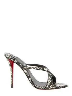 CHRISTIAN LOUBOUTIN Mulazee Cross Sandals - Gray