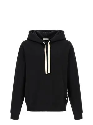 JIL SANDER Cotton Hoodie - Black