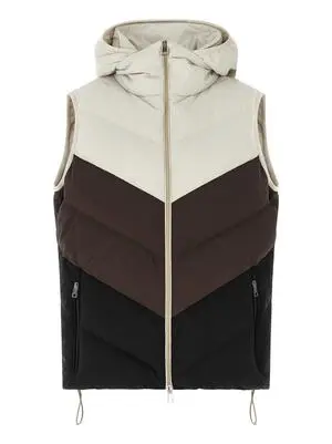 Kiton KITON Chevron Stitching Padded Vest Multi
