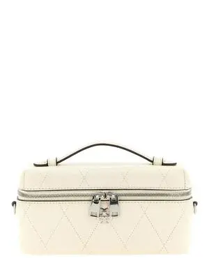 Tory Burch TORY BURCH Charlie Vanity Case Crossbody Bag White