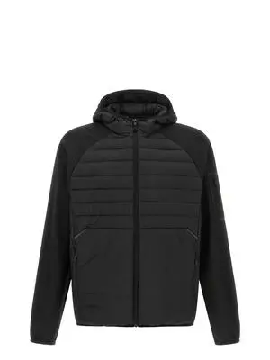 Hugo Boss Hybrid Two-material Hooded Jacket - Black