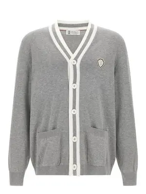 BRUNELLO CUCINELLI BRUNELLO CUCINELLI Heraldic Logo Cardigan