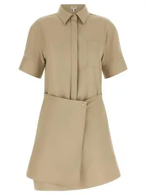 Loewe Wrap Dress - Beige