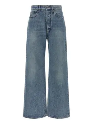 MIU MIU MIU MIU Logo Embroidery Denim Jeans