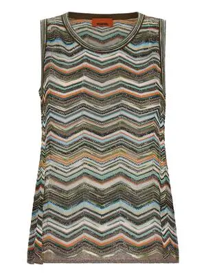 MISSONI MISSONI Chevron Workmanship Top
