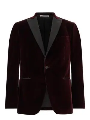 Pal Zileri Velvet Blazer - Bordeaux