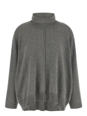 Alberta Ferretti Central Stitching Sweater - Gray