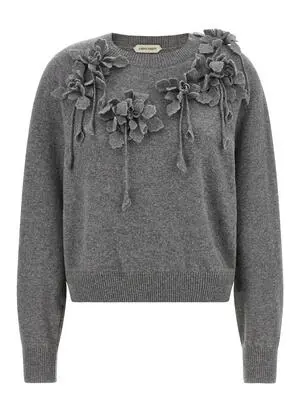 ALBERTA FERRETTI ALBERTA FERRETTI Embroidered Flower Sweater