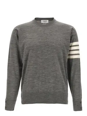 Thom Browne 4-bar Wool Pullover - Gray