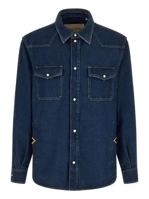 Valentino Garavani Vgold' Shirt - Blue