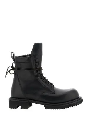 Rick Owens Low Army Gabe Ankle Boots - Black
