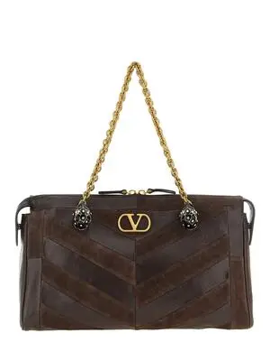 Valentino Garavani VALENTINO GARAVANI Panthea Medium Shoulder Bag Brown