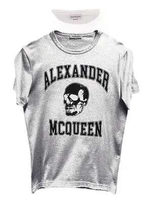Alexander McQueen Logo Print T-shirt - White/black