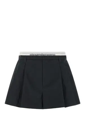 Alexander Wang Logo Band Shorts - Black