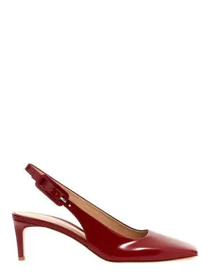 GIANVITO ROSSI GIANVITO ROSSI Ric Leather Slingbacks Red
