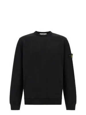 Stone Island Badge Sweatshirt - Black