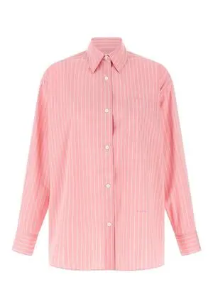 Marni MARNI Striped Cotton Blend Shirt Pink