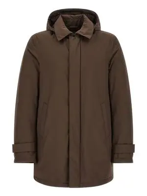 Herno HERNO Detachable Hood Parka Brown