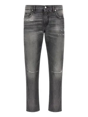 Dolce & Gabbana Distressed Denim Jeans - Gray