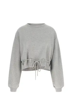 Dries Van Noten Haserfiela Cotton Mélange Sweatshirt - Gray