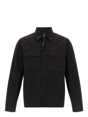 C.P. COMPANY C. P. Company 'lens' Overshirt - Black
