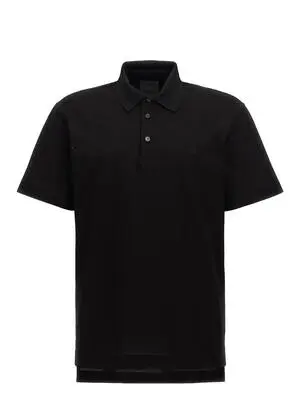 Givenchy Logo Embroidery Polo Shirt - Black