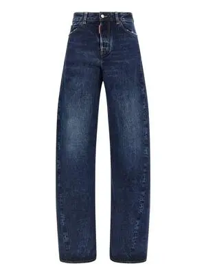 Dsquared2 Loose Twst Denim Jeans - Blue