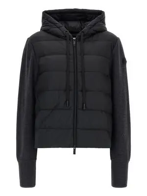 Moncler Padded Hybrid Cardigan - Gray