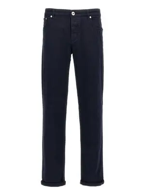 Brunello Cucinelli Traditional Fit Denim - Blue