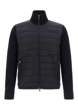 Moncler Padded Cardigan - Blue